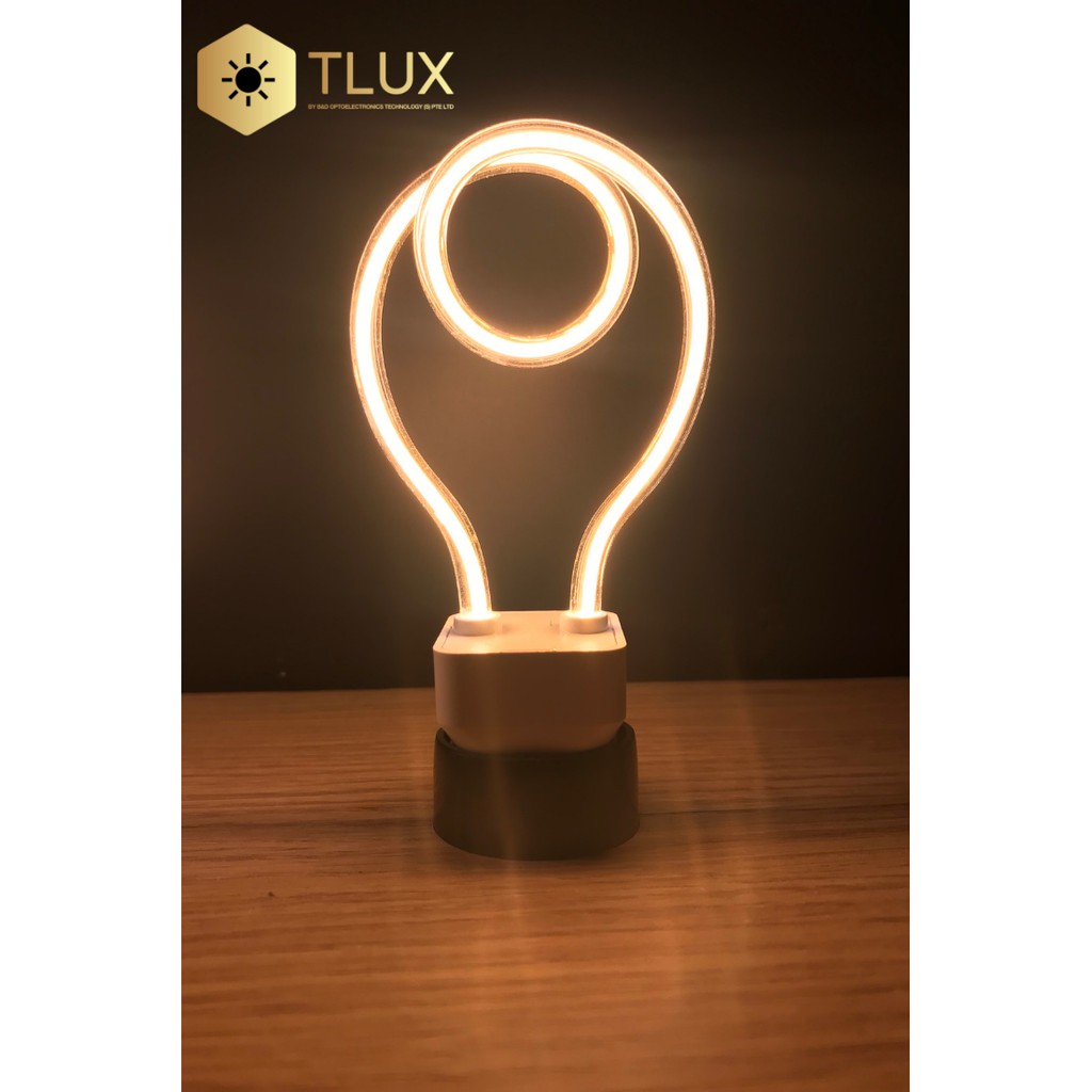 TLUX Decorative LED Soft Spiral Filament Glass Tubing E27 Bulb Series ...