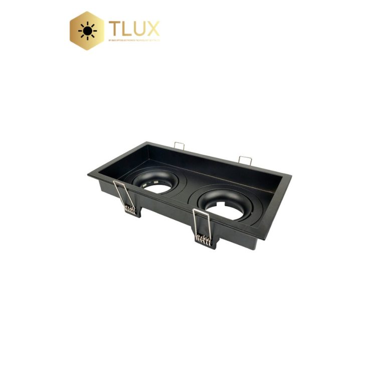 Dual / Double / 2 Head Recessed GU10 Downlight Ceiling Fixture - TLUX