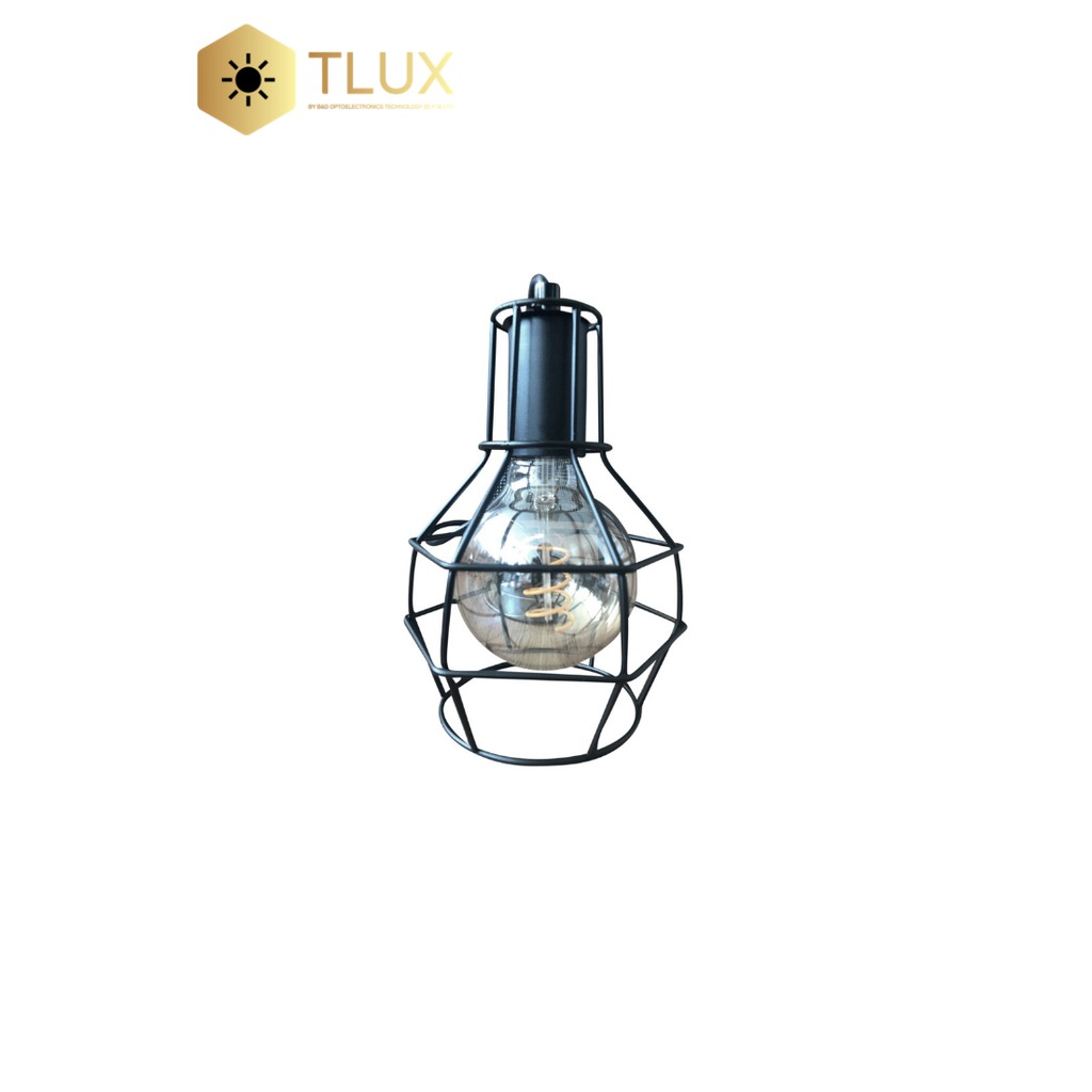 Metallic Mini Geometric Cage Pendant Light Fixture – TLUX