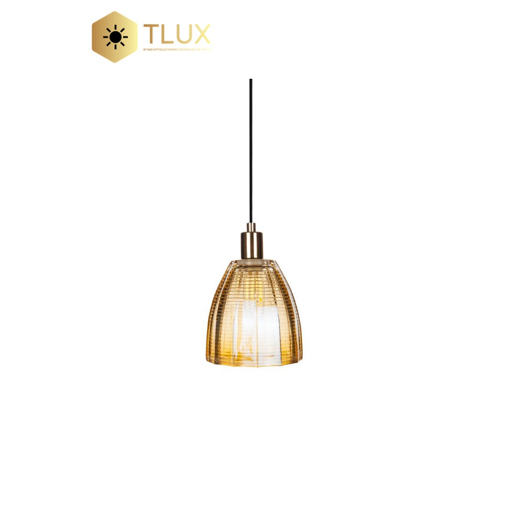 Amber Cone Layer Design Glass Pendant Light Fixture – TLUX