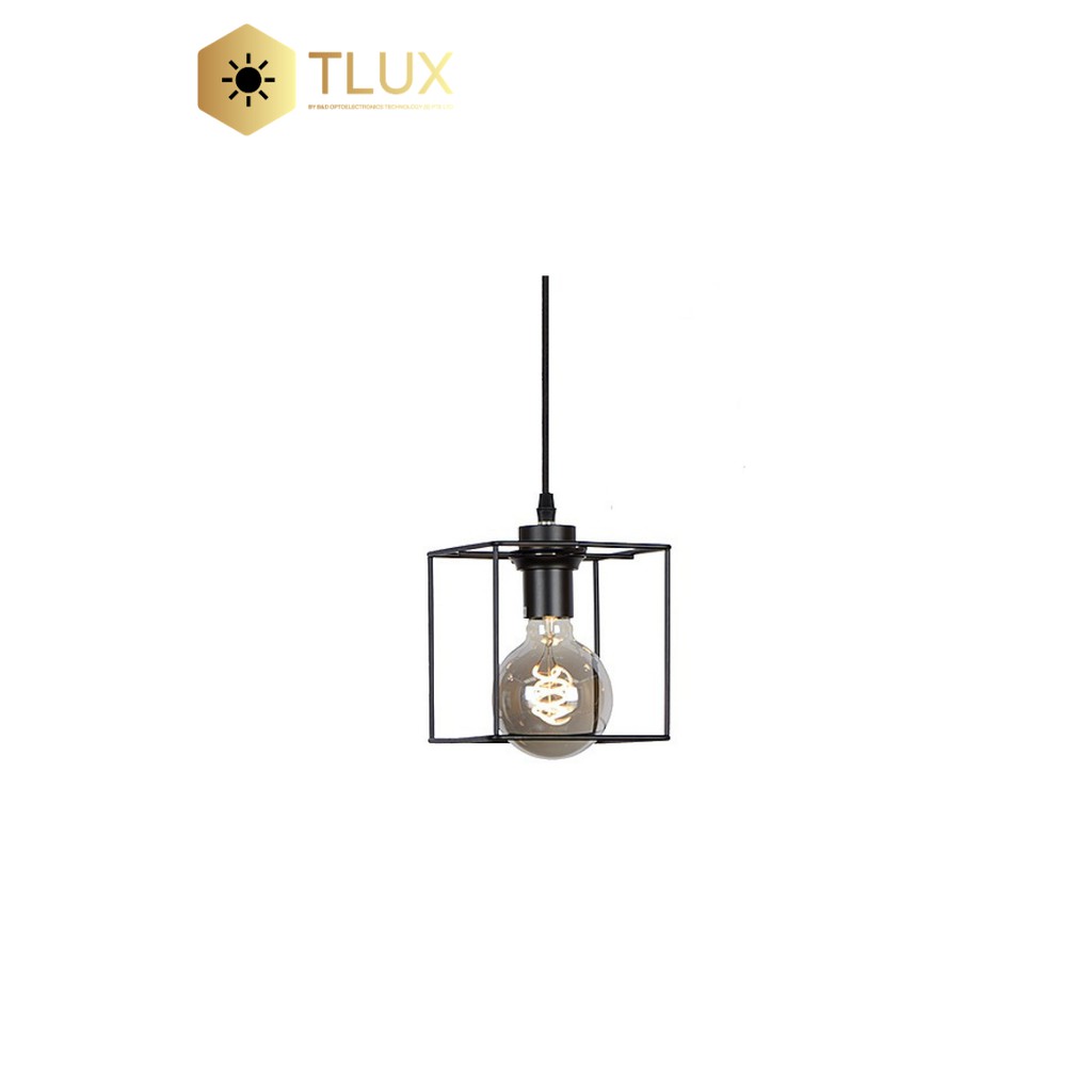 Black Metallic Frame Pendant Light Fixture – TLUX